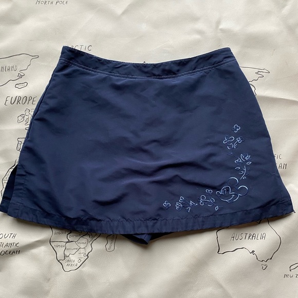 Disney | Shorts | Mickey Unlimited Navy Blue Disney Skirt Mickey Mouse ...